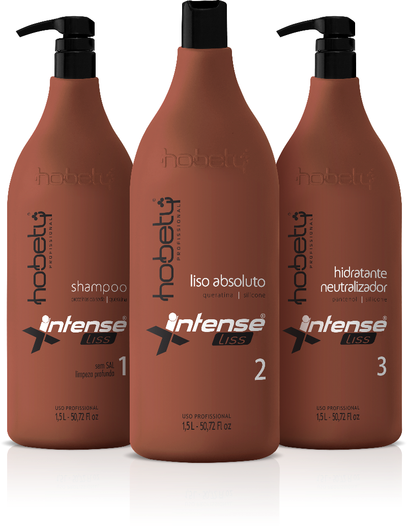 X-Intense Liss 1,5L - Kit 3 Passos – Hobety